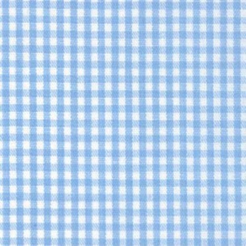 Blue Gingham Fabric by the Yard 1/8 Checked Light Blue - Etsy