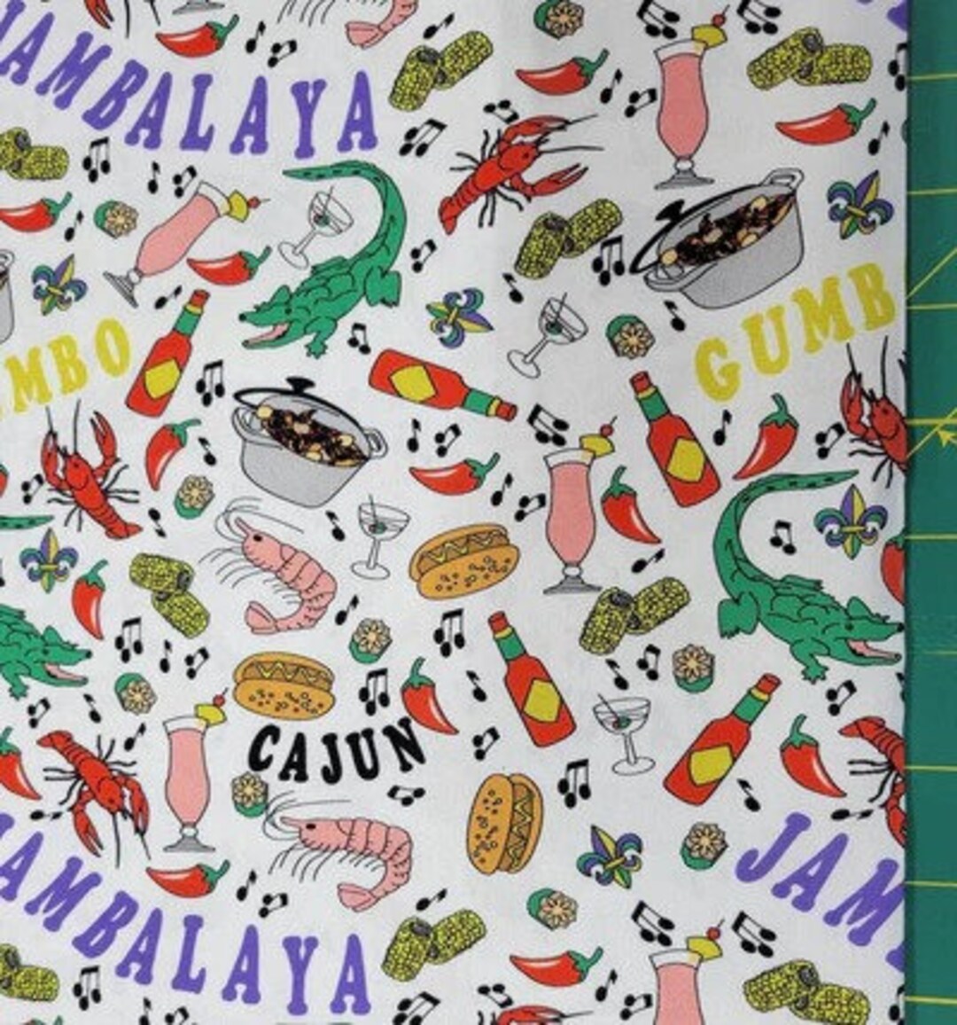 Fabric Finders 2556 Gumbo Print - Etsy