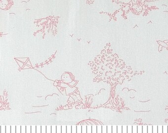 Pink Toile Fabric - Etsy