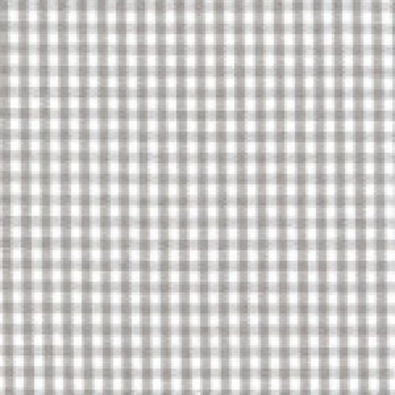 1 16 Grey Gingham Fabric By Fabric Finders Etsy