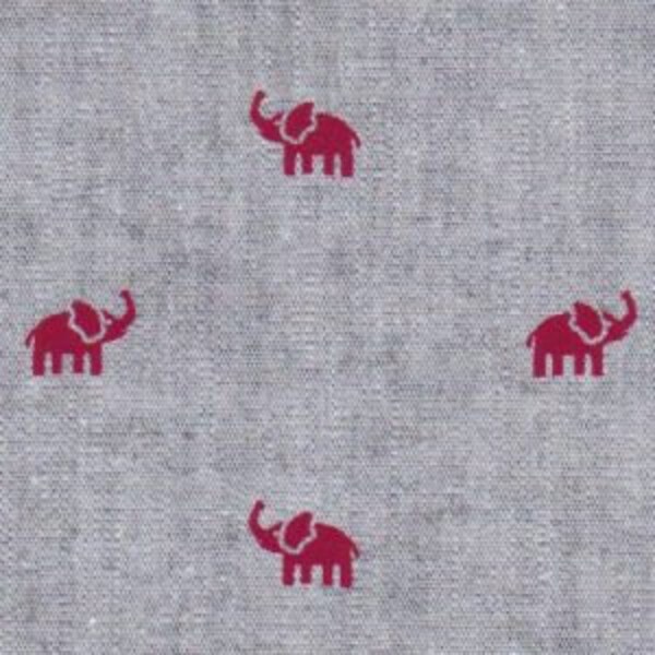 Gray Elephant Fabric - Etsy