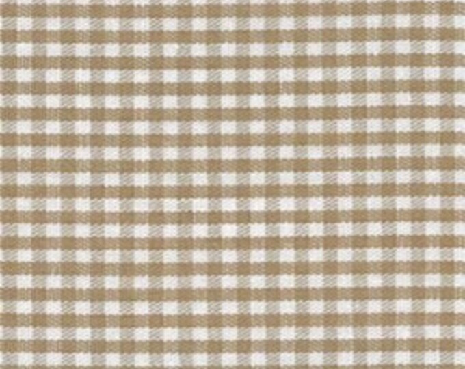 1/16 British Tan Gingham Fabric by Fabric Finders - Etsy