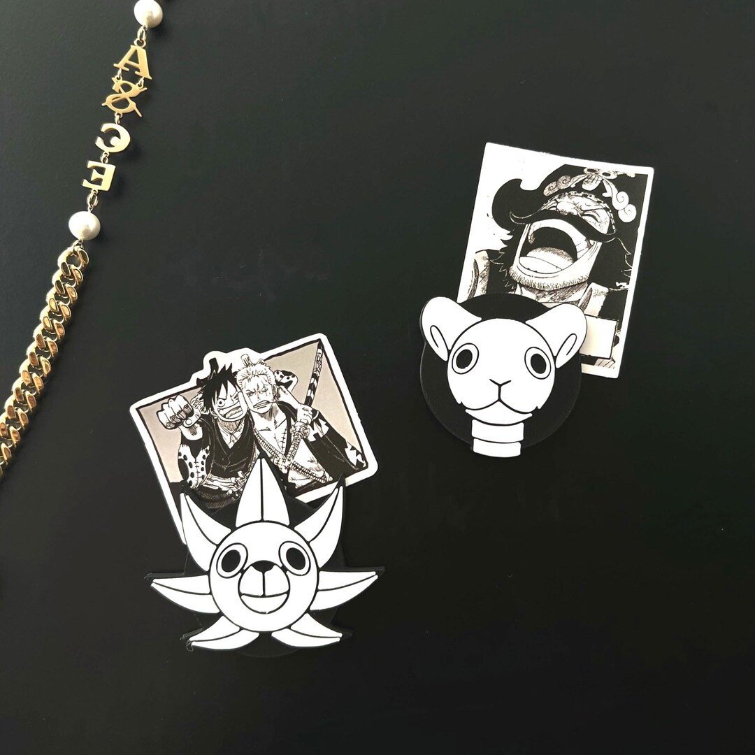 Set of 2 One Piece Magnets | Going Merry, Thousand Sunny Heads | Geek ...