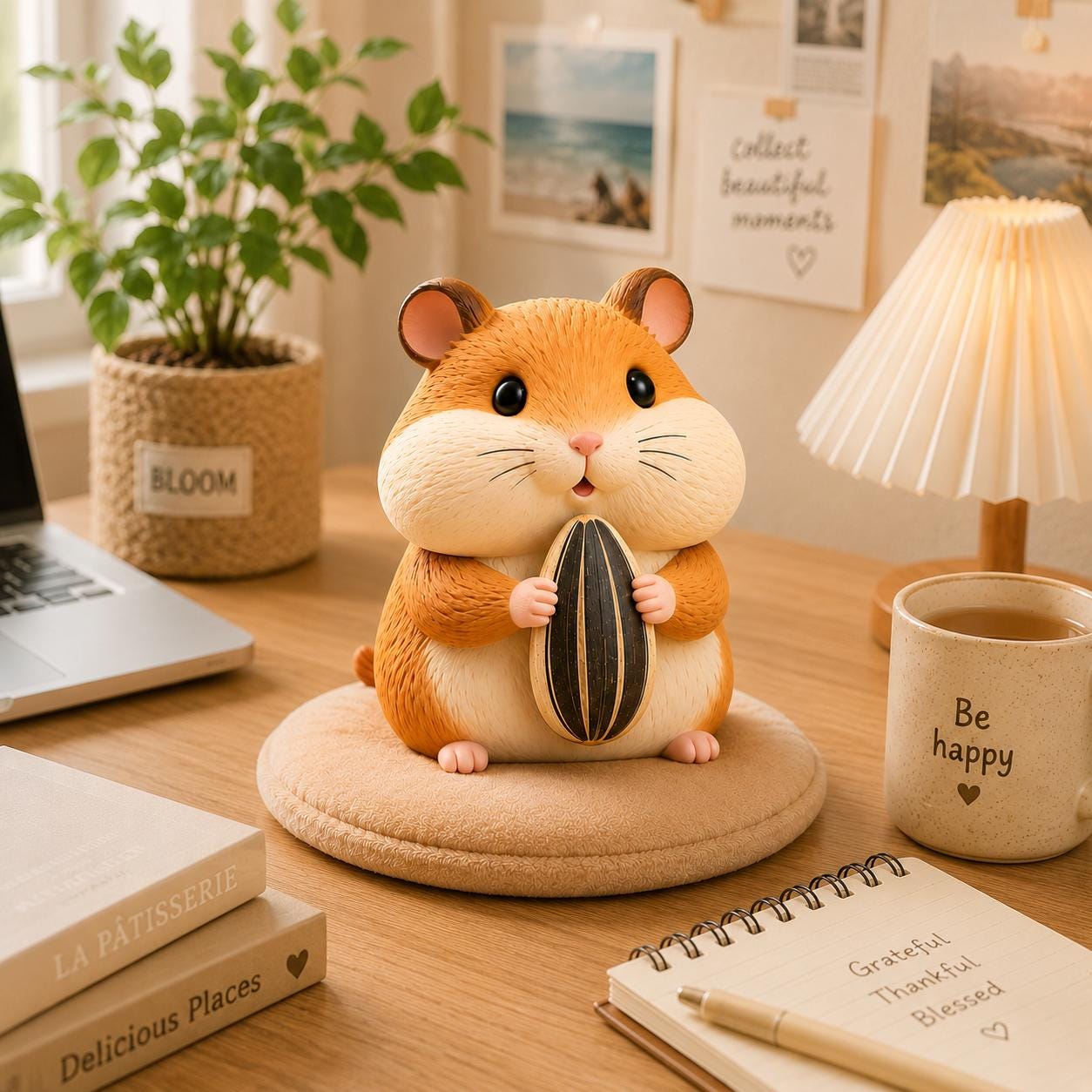Hamster Figurine Decor | Kawaii Animal Desk Ornament | Cozy Room 3d Stl ...
