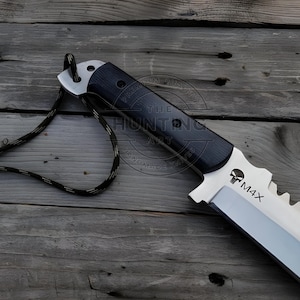 M4X Punisher Knife With Sheath | Stainless Steel Hunting Knife ...