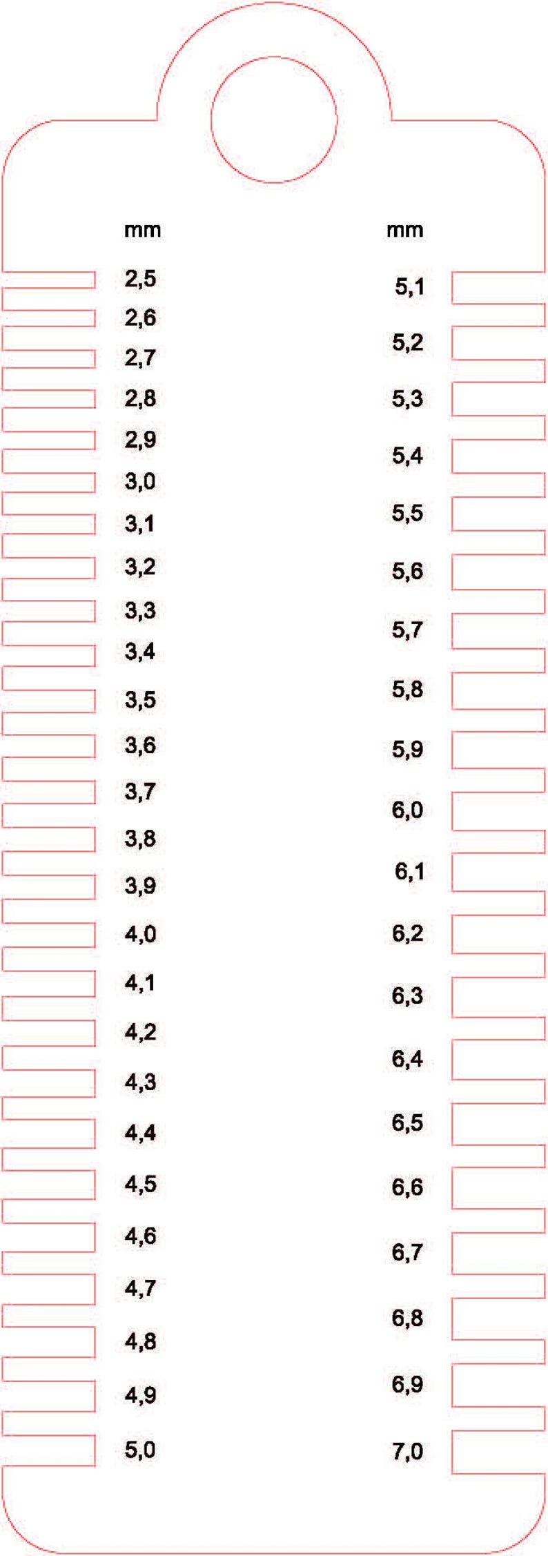 Laser Cutting Material Thickness Gauge Template [softcopy] - Etsy