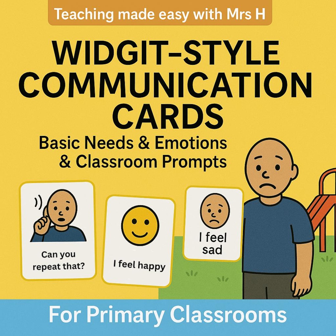 Widgit-style Communication Cards for Primary Classrooms – Basic Needs ...