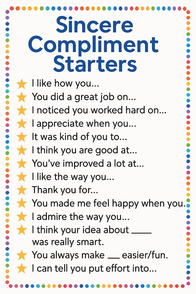 Kindness & Social Skills Printable Bundle: SEL Posters, Compliments ...