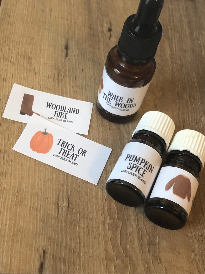 Fall Diffuser Blend Labels | Essential Oils Sample - Etsy