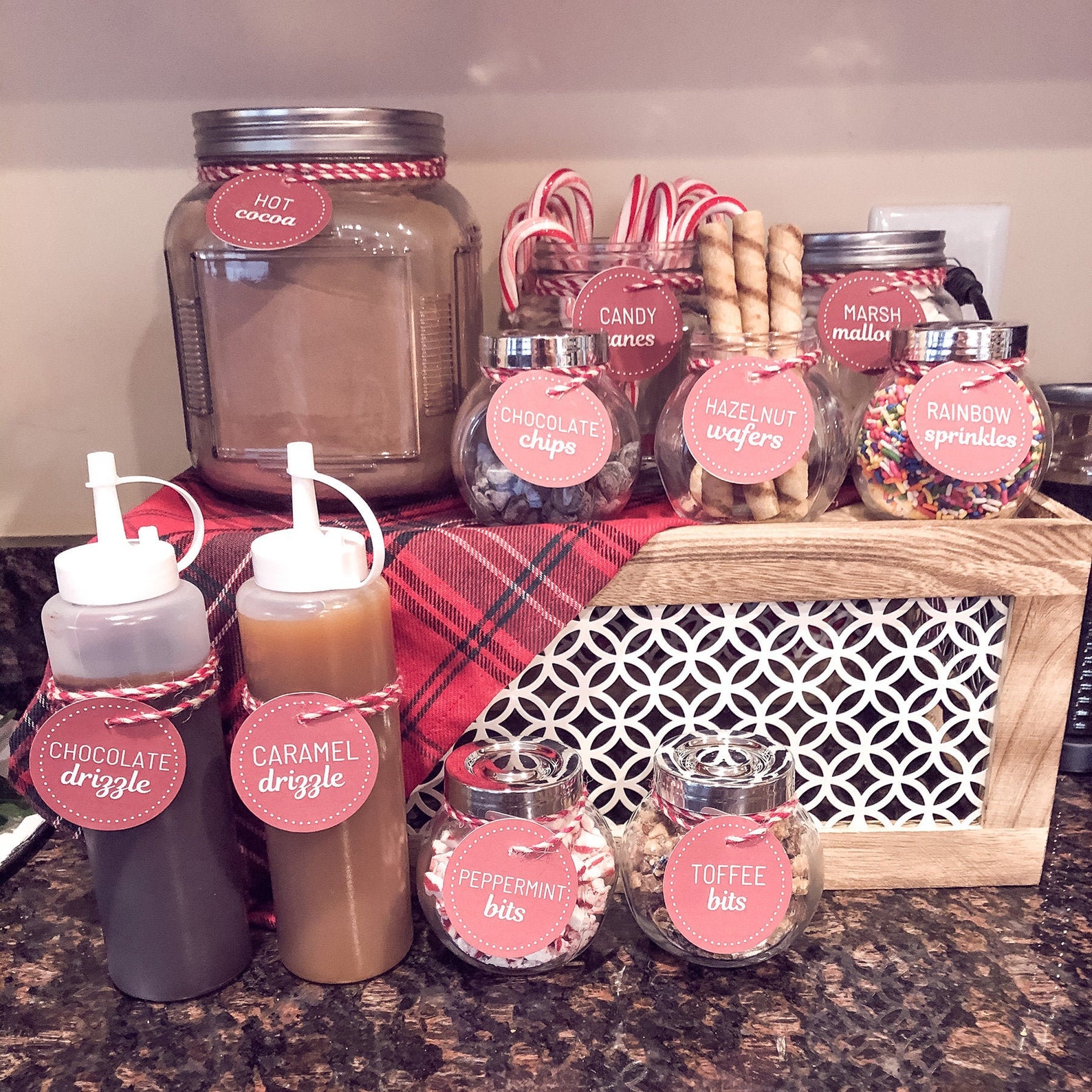 Hot Cocoa Bar Labels | 2 Inch Circular Labels - Etsy