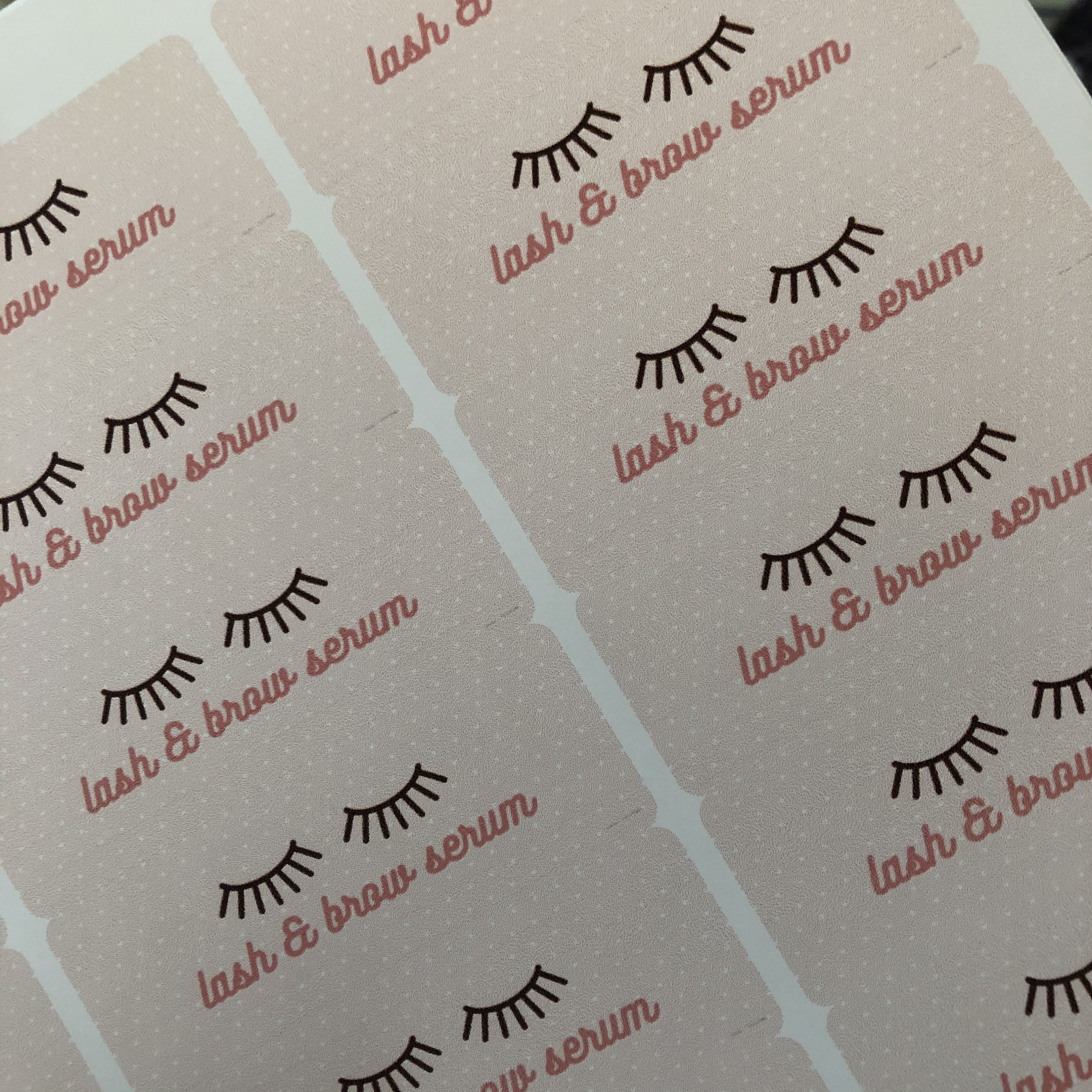 Download Print Lash & Brow Labels Address Size Labels - Etsy