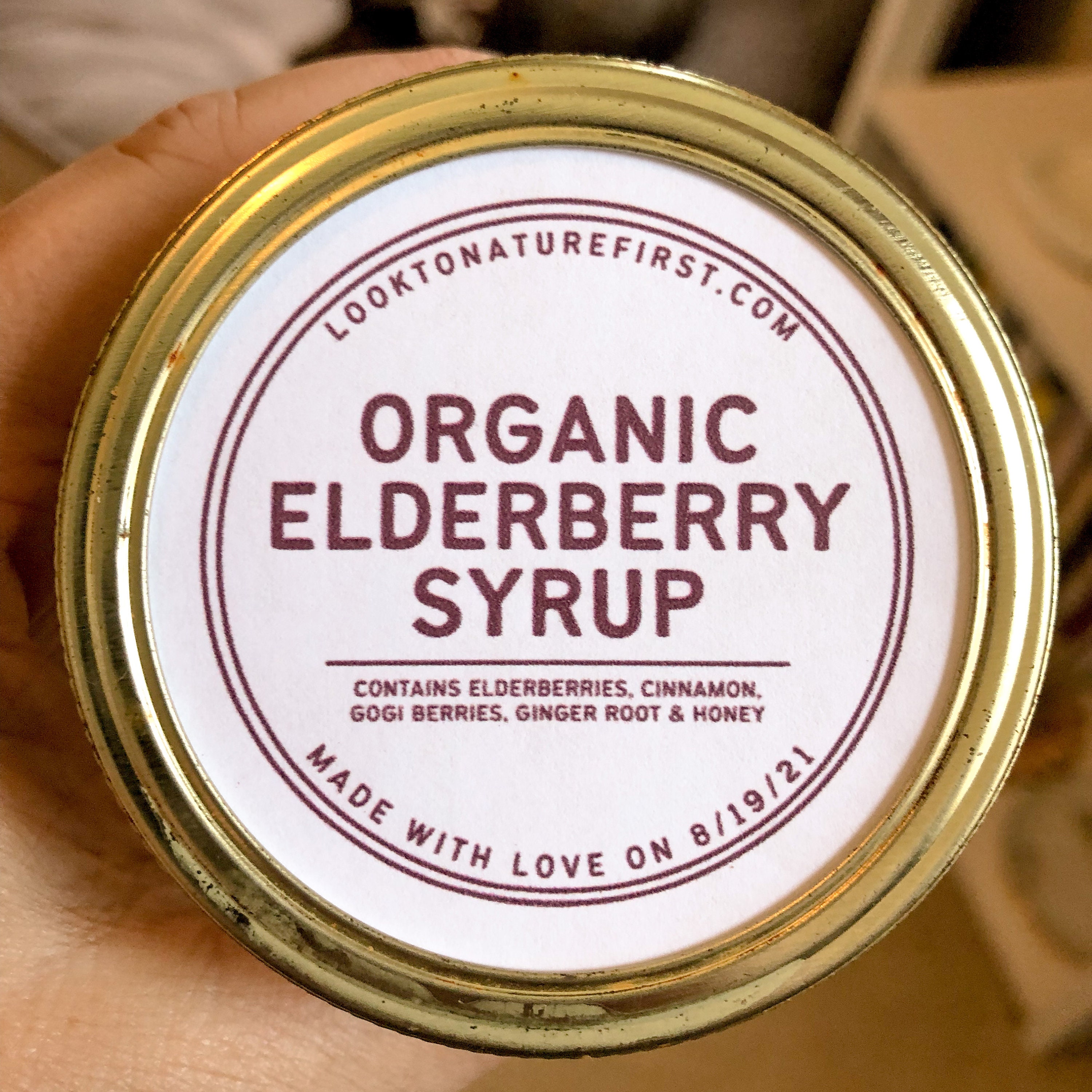 Editable Elderberry Syrup Label | Customize in Canva | Edit and Print ...