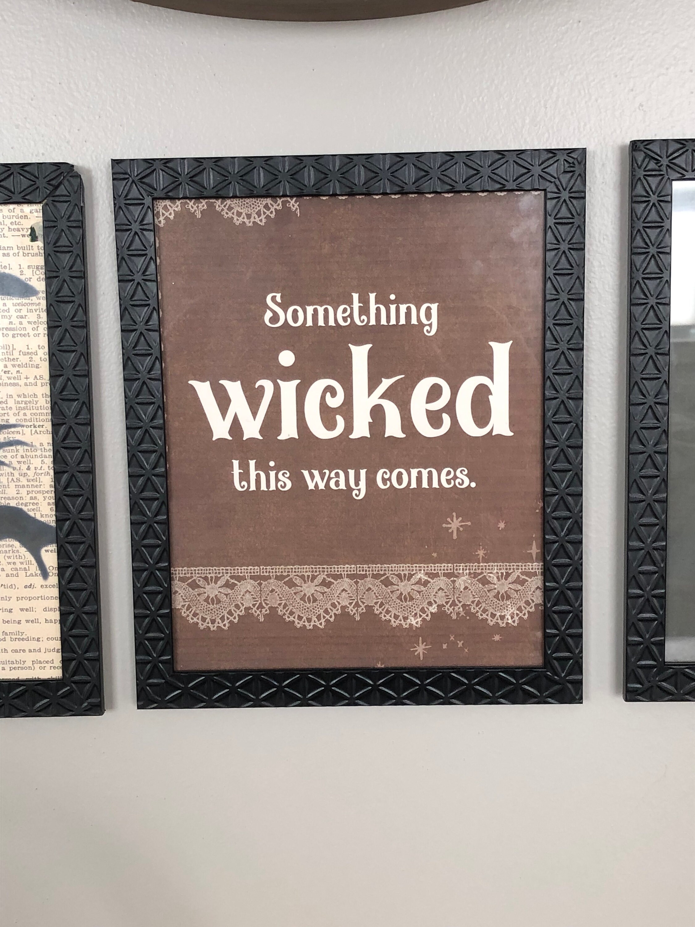 Something Wicked Wall Art Printable - Etsy