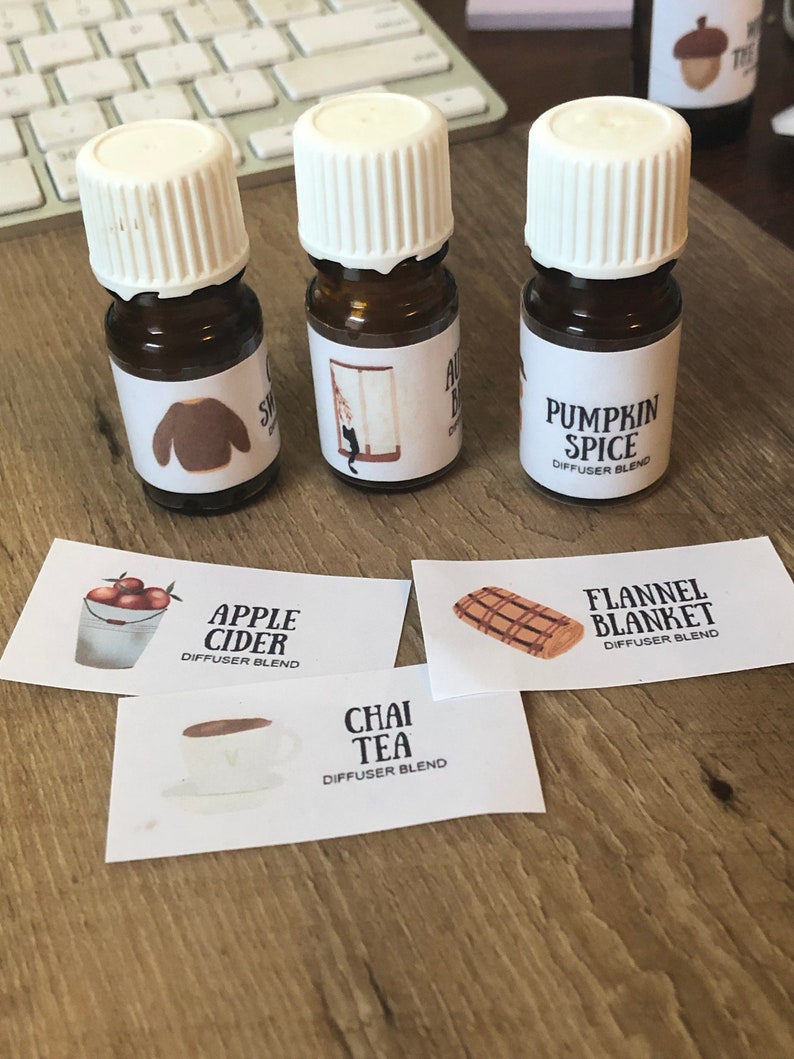 Fall Diffuser Blend Labels | Essential Oils Sample - Etsy