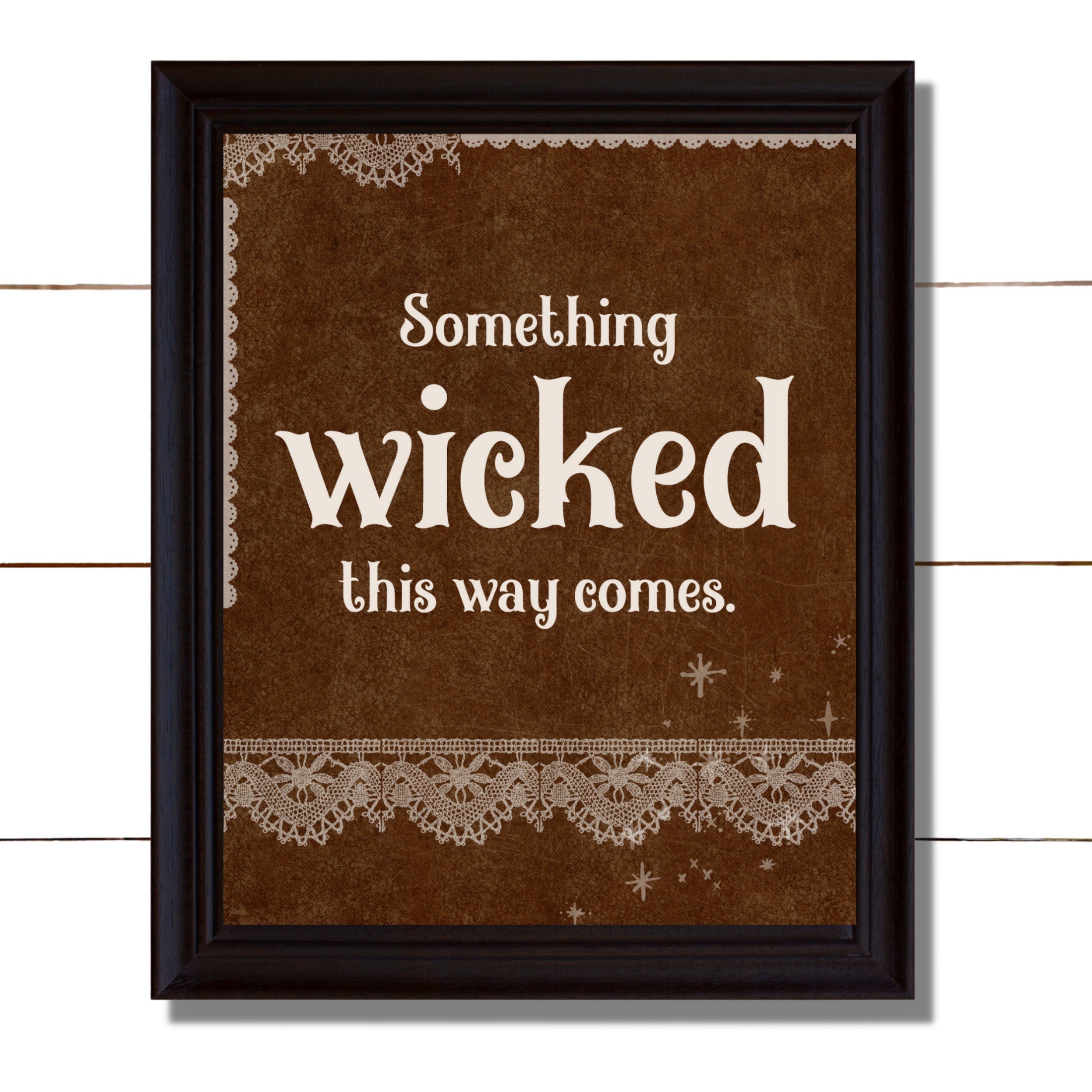 Something Wicked Wall Art Printable - Etsy