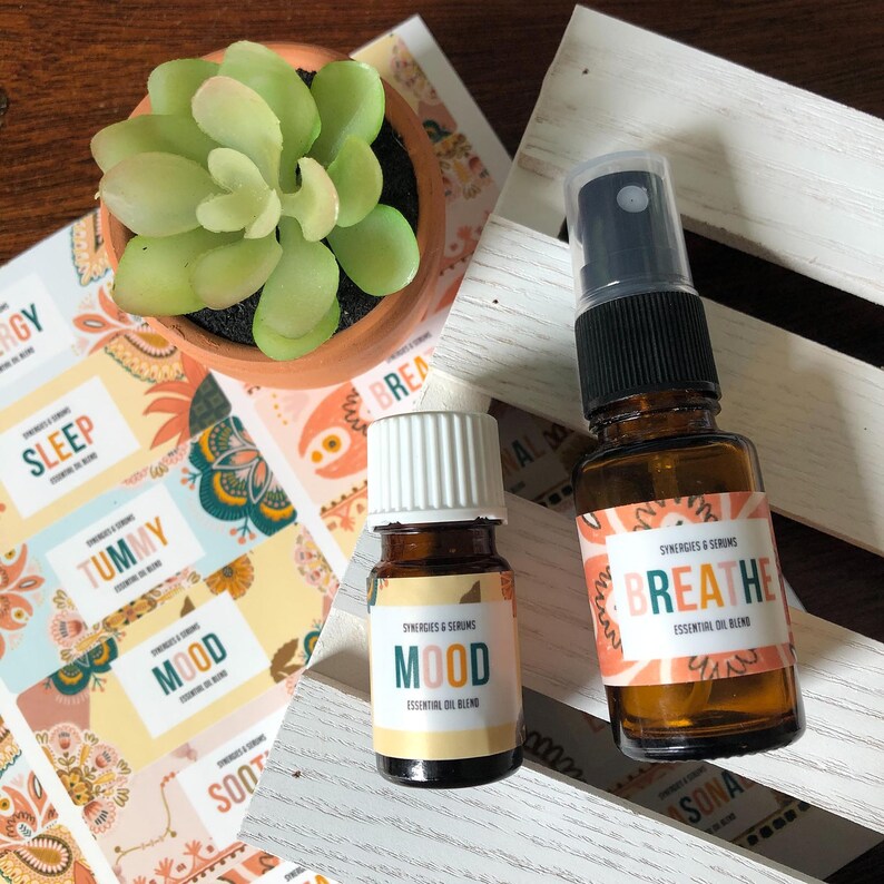 Editable Boho Labels | Essential Oils Sample - Etsy