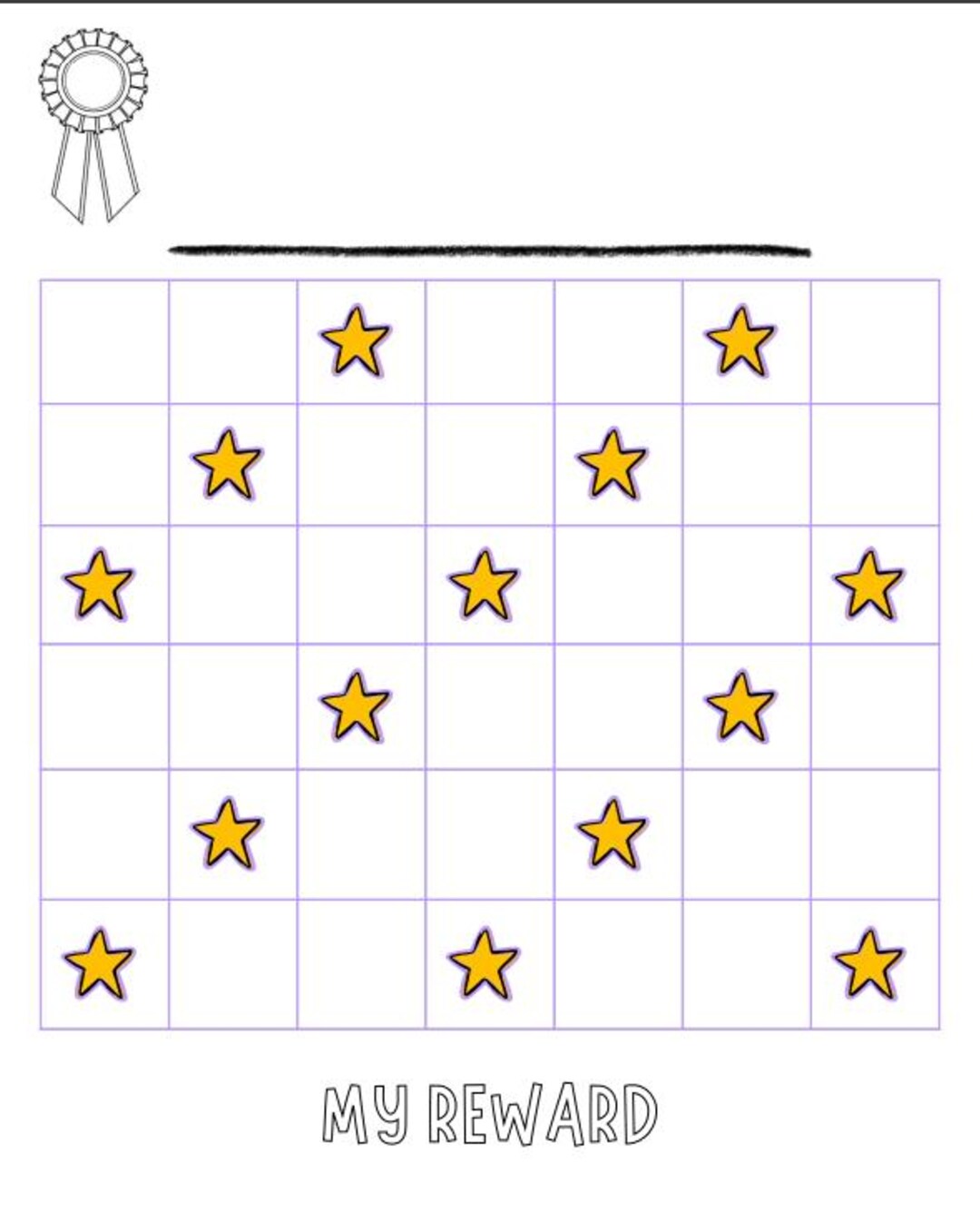 Reward Sticker Tracking Chart - Etsy