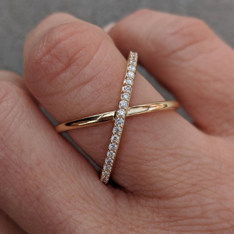 Criss Cross Ring - Etsy