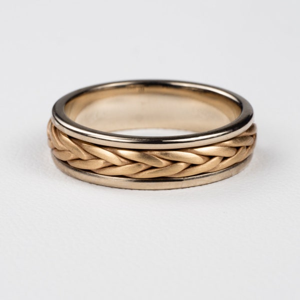 Braided Wedding Band - Etsy