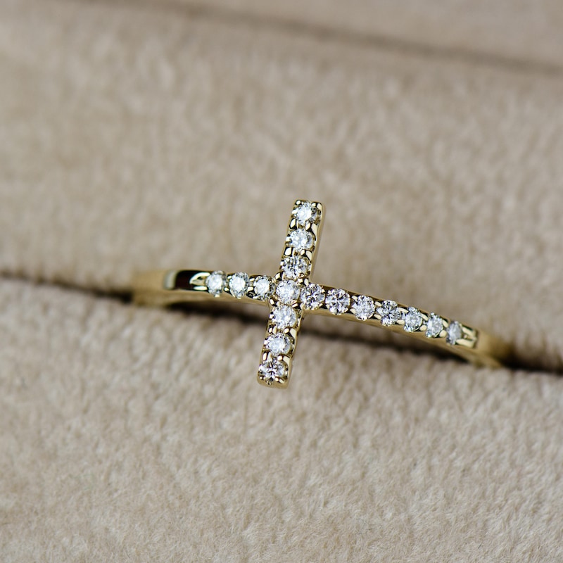 Cross Ring - Etsy