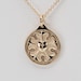 Luther Rose Disc Pendant by Sevgi Jewelry • 14k, 18k Gold or Platinum ...