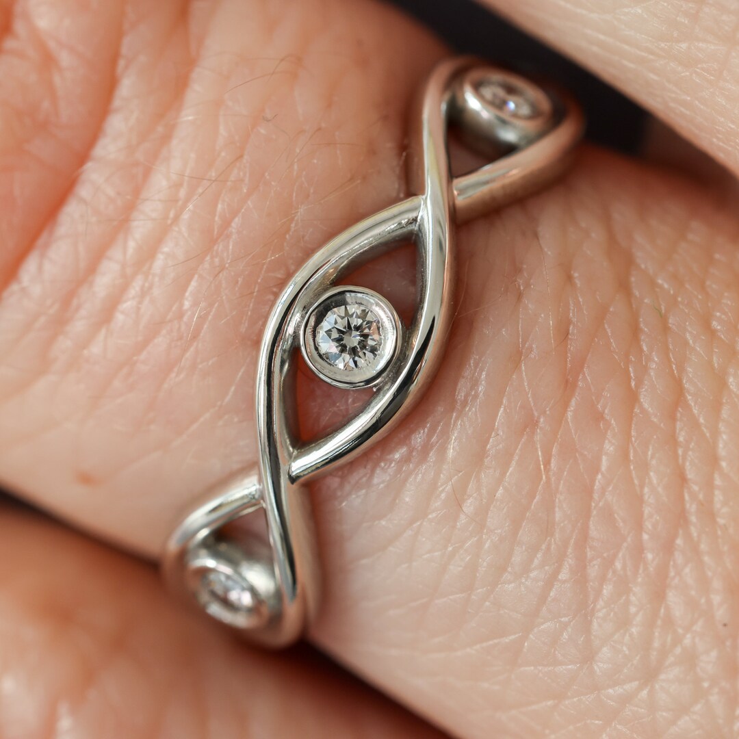 Bezel Set Infinity Eternity Ring. Available in Solid Gold and Platinum ...