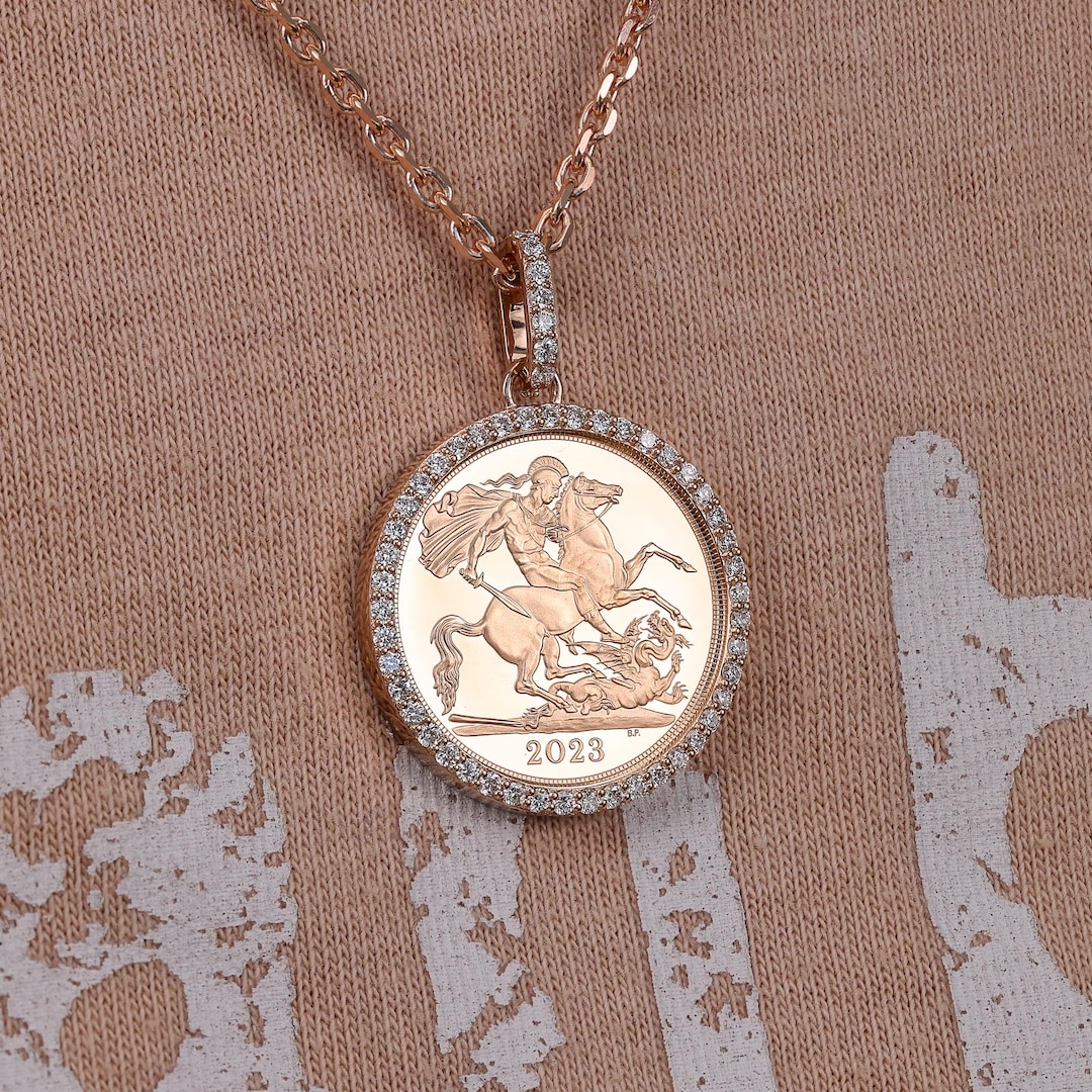 Diamond Bezel Coin Pendant by Sevgi Jewelry • Turn Coin to Jewelry ...
