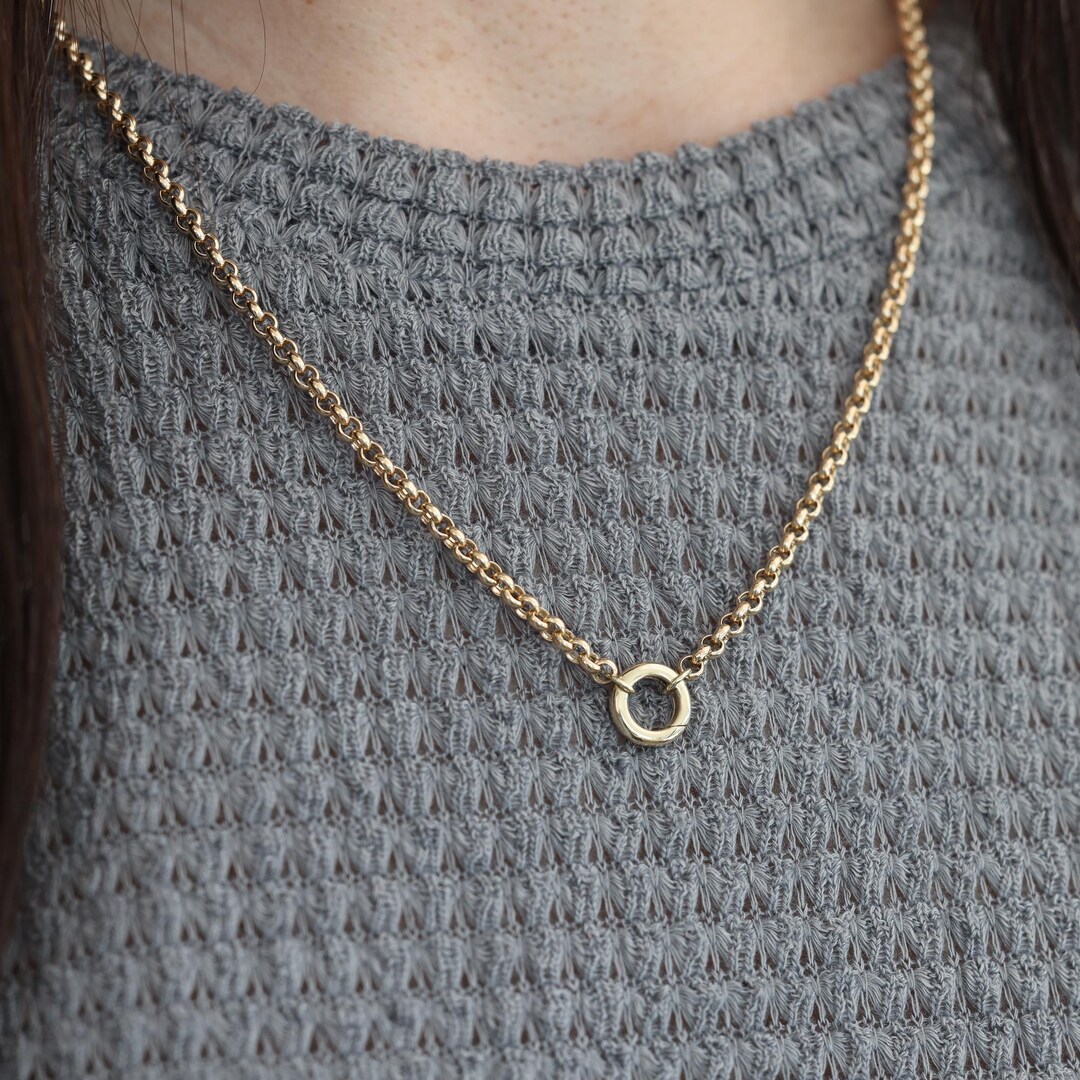 Open Ended 3.2mm Rolo Belcher Chain. Semi Hollow. Available in Multiple ...