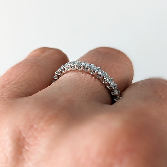 Diamant U Prong Eternity Ring Erhaltlich in 14k 18k und Platin. Vollstandig anpassbar. Etsy