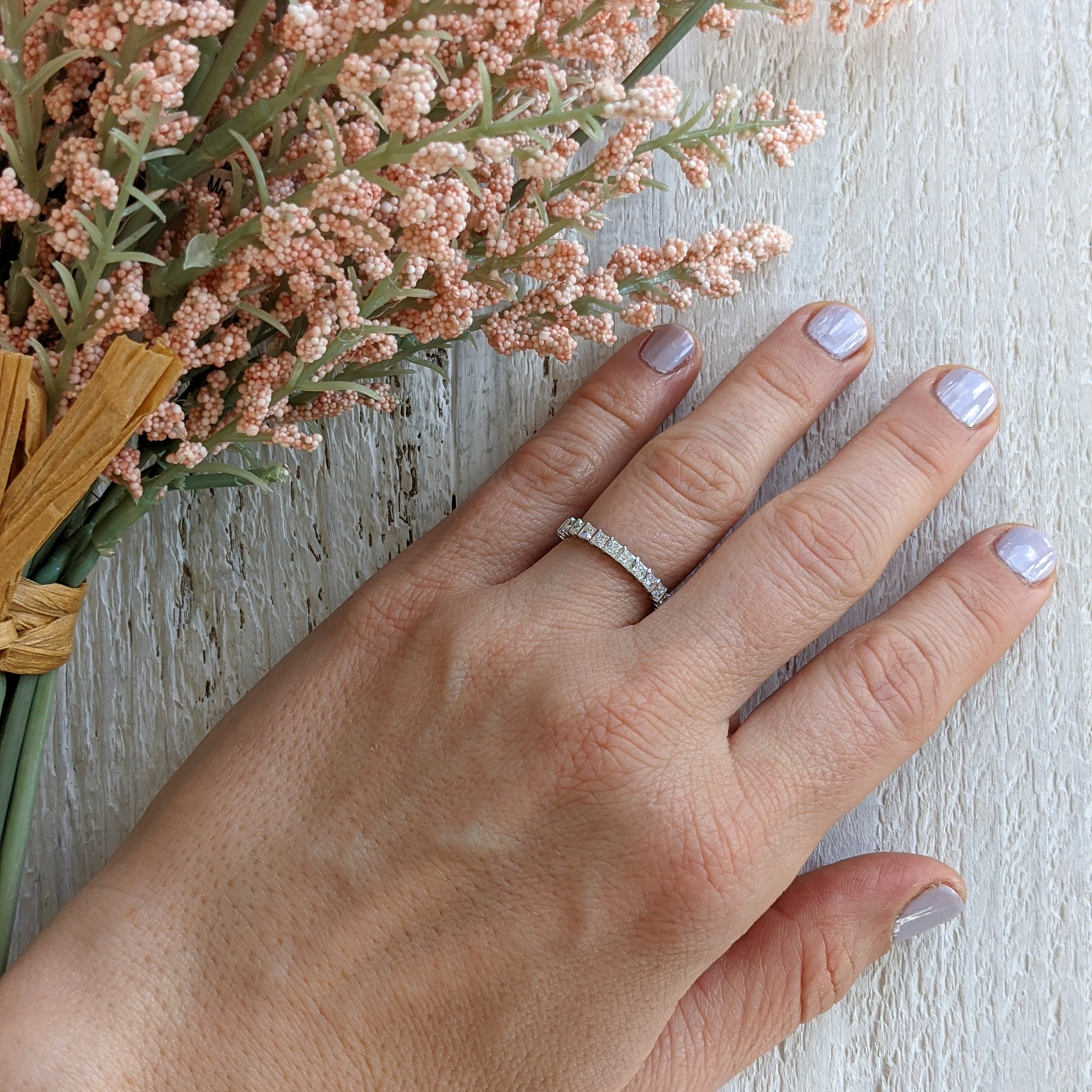 Princess Cut Diamond Eternity Ring: Rani, Full and Half Eternity ...