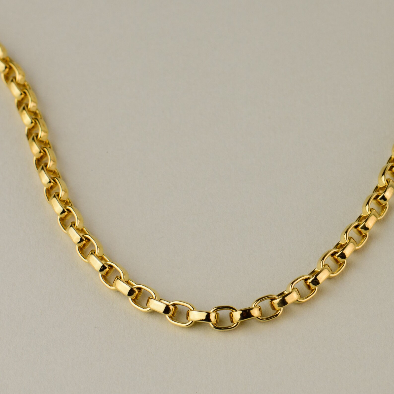Heavy 14k Yellow Gold Chain Solid Gold 4.75mm Link Cable - Etsy