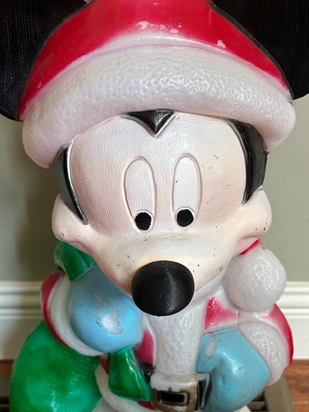 Black Peg Nose Blow Mold L Mickey Mouse 18 in Santa's Best Replacement ...