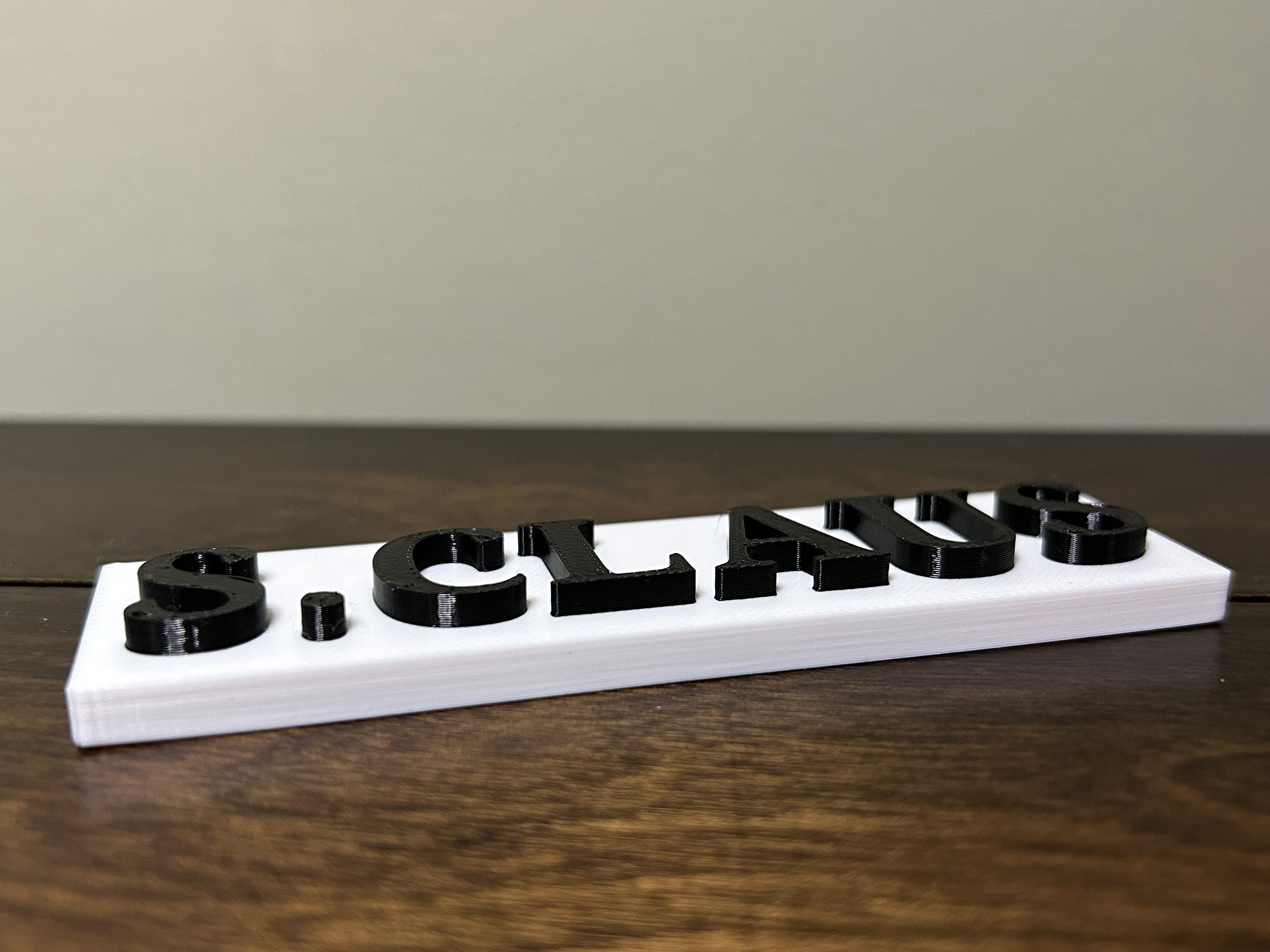 Santa Claus Replacement Name Plate for Elf Blow Mold With Mailbox ...