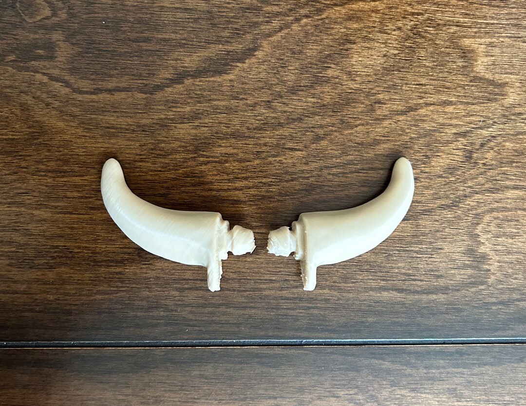 Set of 2 Ox Oxen Horns for Christmas Nativity Blow Mold TPI Cow Ears ...