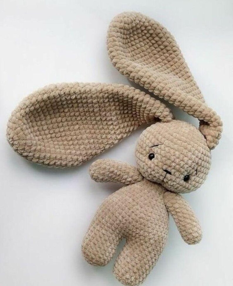 Long Eared Bunny Crochet Pattern – Plush Amigurumi Toy PDF Tutorial ...