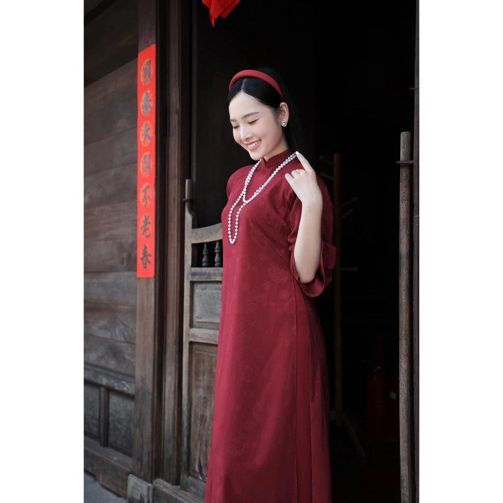 Vietnamese Ao Dai Dress – Vietnamese Modern Ao Dai – Brocade Dress With ...