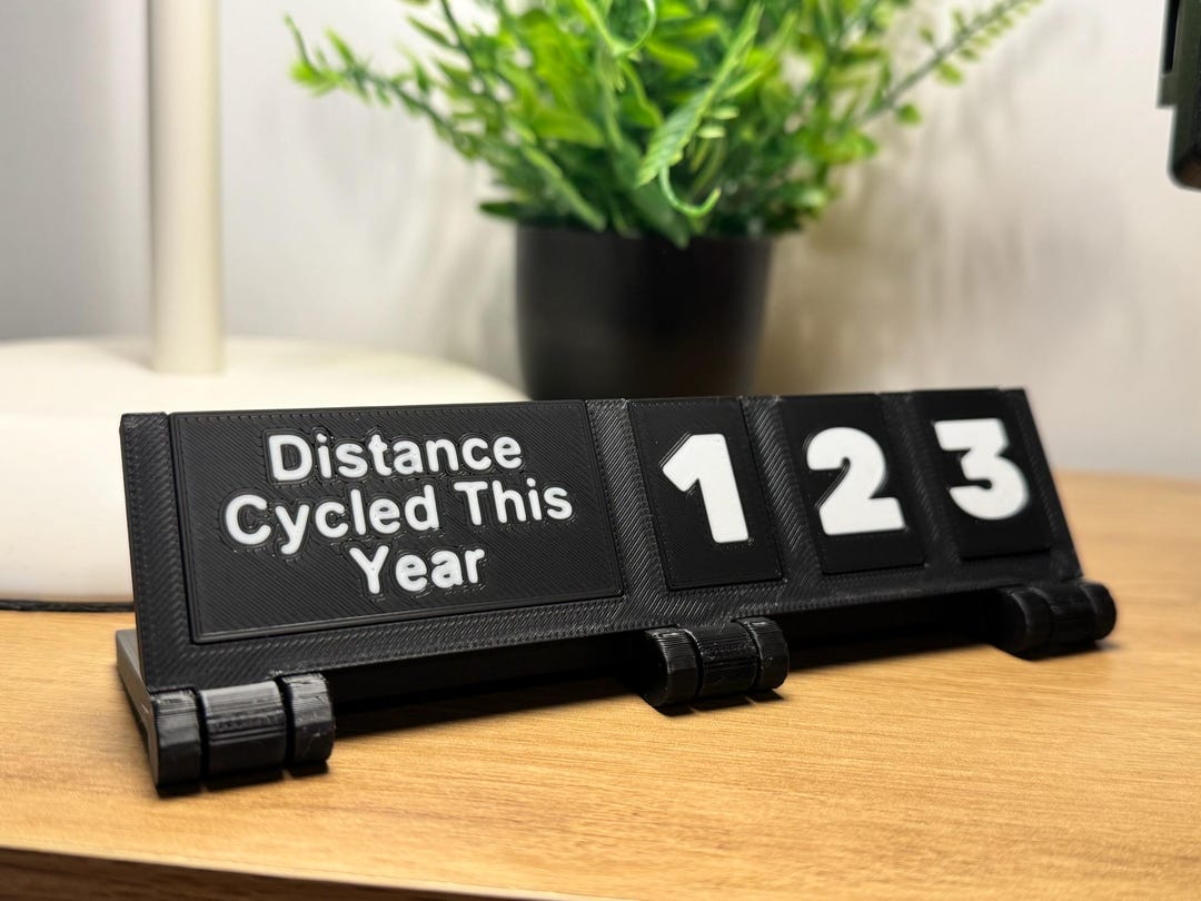 Cycling Tracker - Miles Cycled This Year - Annual Cyclist Counter - Etsy