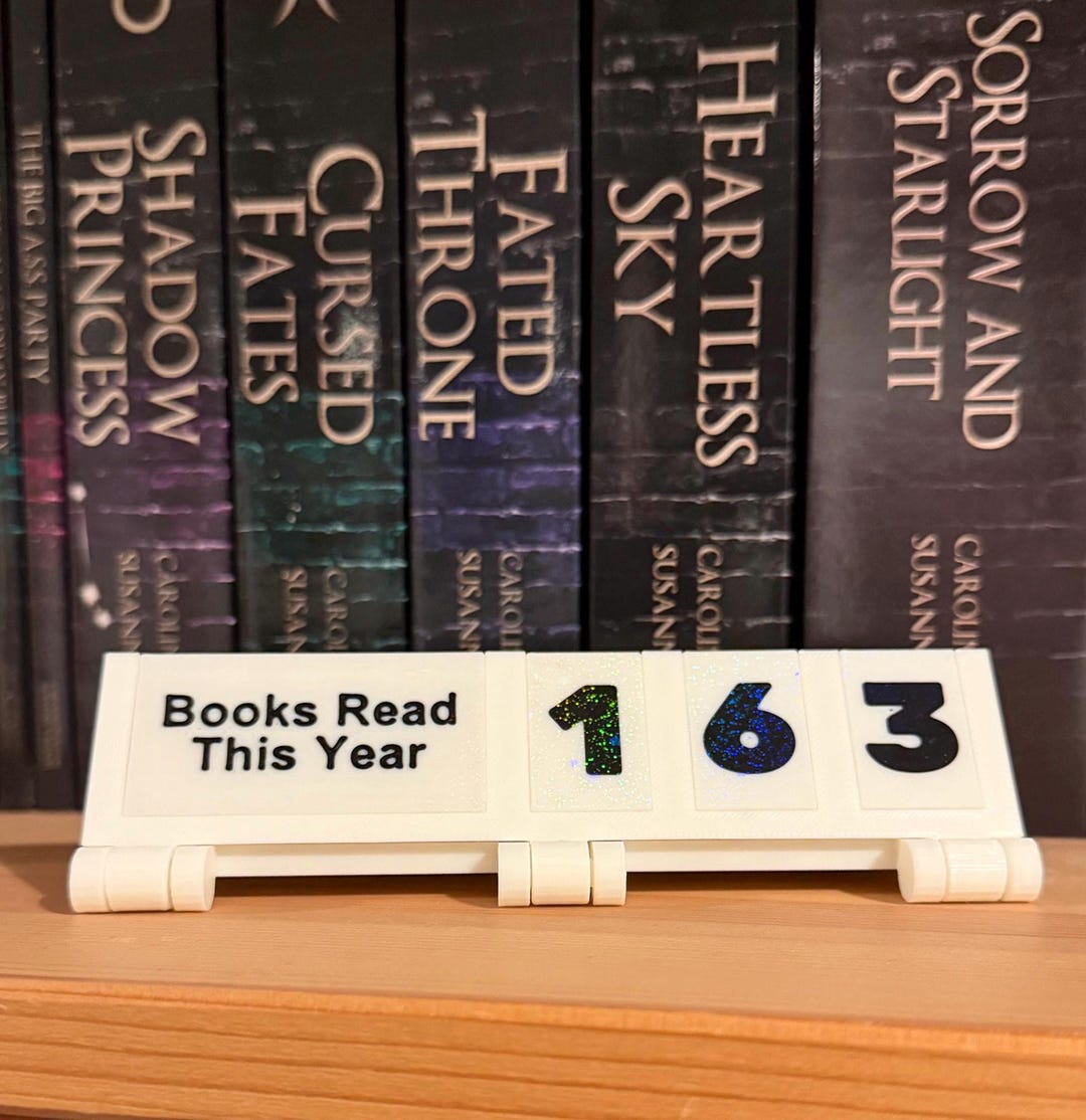 Reading Challenge Counter, Yearly Reading Goals Tracker - Etsy