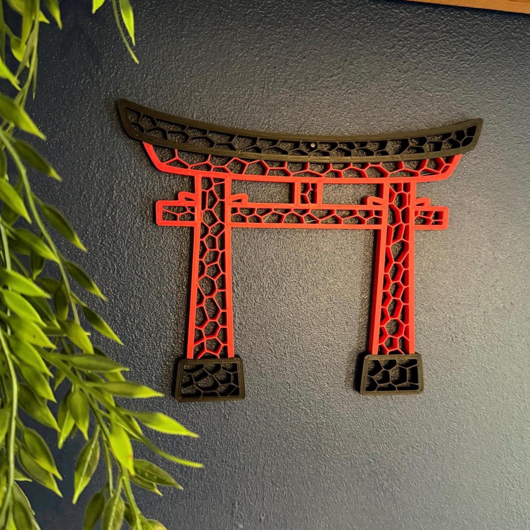 Japanese Torii Gate Wall Decor | 3D Printed Shinto Shrine Gate - Etsy