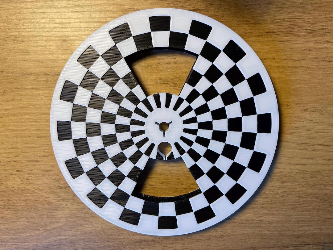 Checkerboard 7" 3D Printed Tape Reel: Easy-start, Snag-free - Etsy