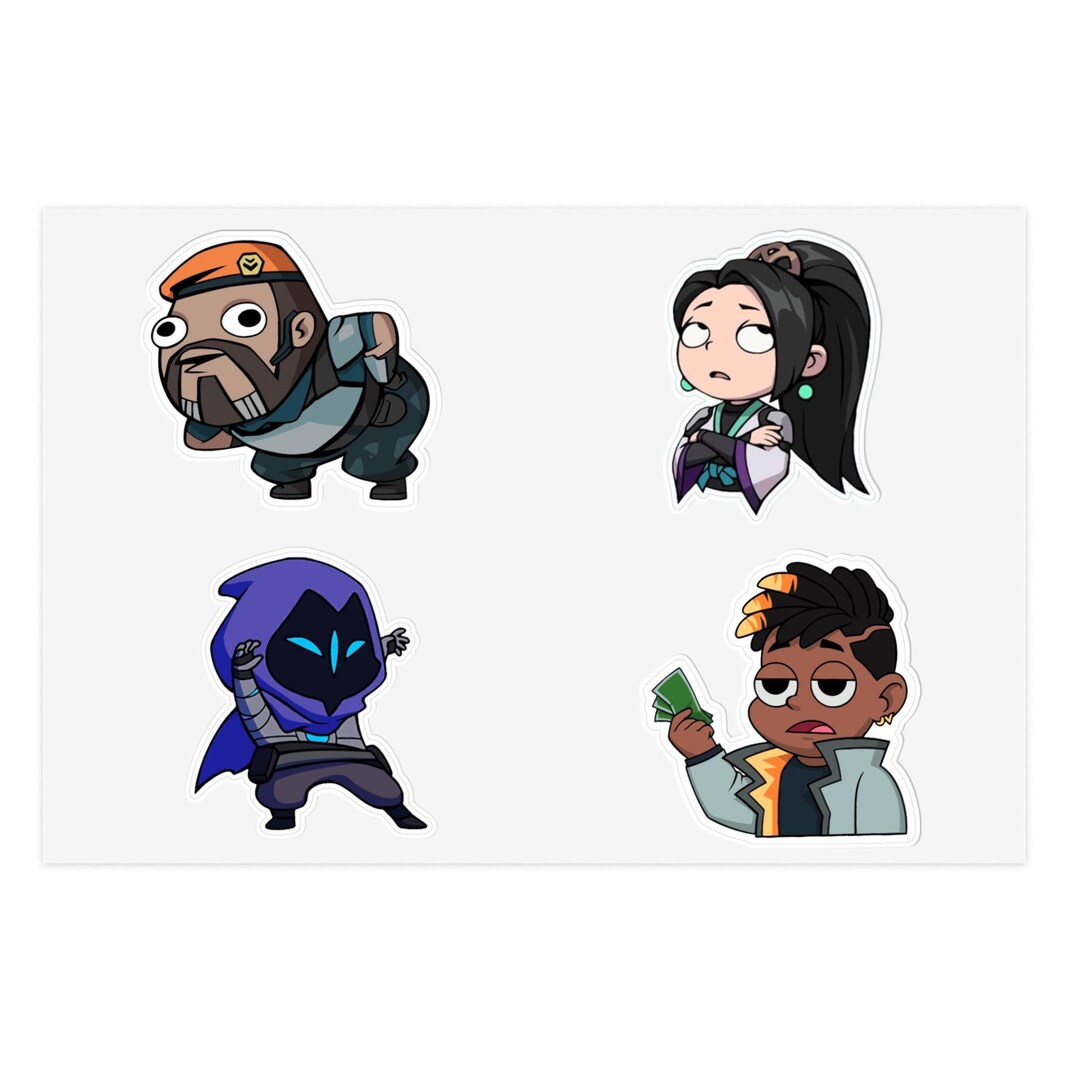 Valorant Agent Spray Stickers: Laptop, Journal, and Crafting Decals - Etsy