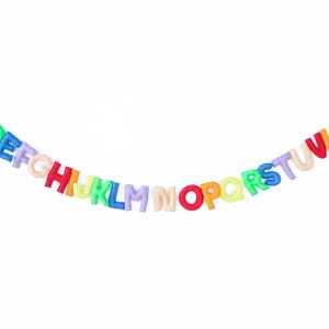 Alphabet Wool Felt Garland - Etsy