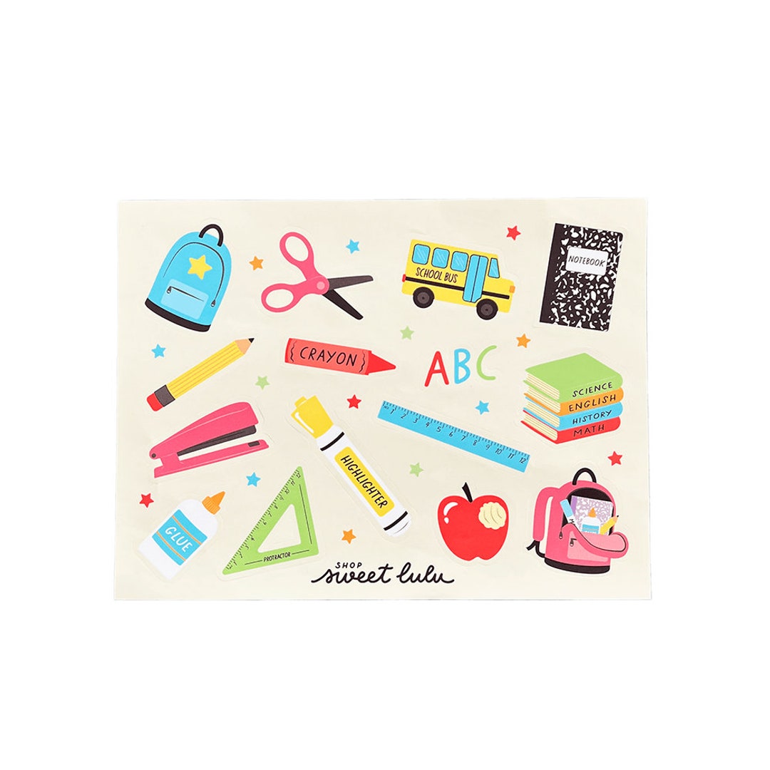 Back to School Sticker Set - Etsy