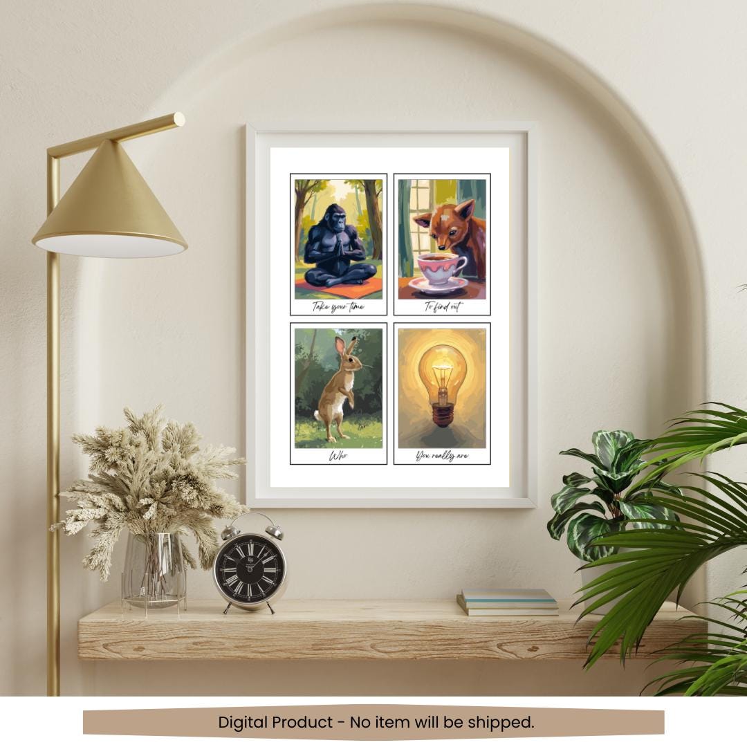 Mindfulness Wall Decor – Inspirational Digital Poster – Wall Art for ...