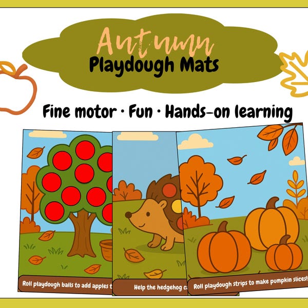 Playdough Mats - Etsy