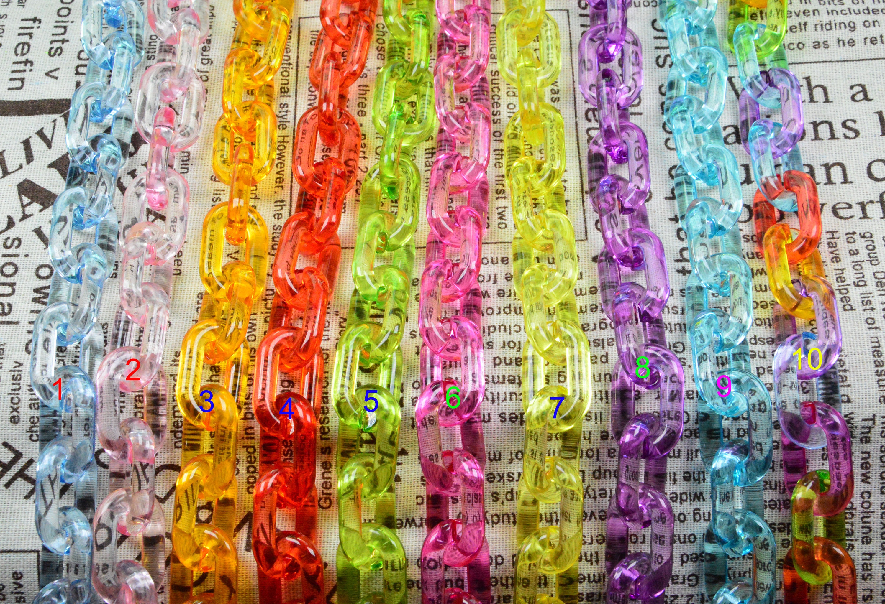 Large Oval Acrylic Link Chain, Chunky Chain, Bag Chain, Handbag Chain ...