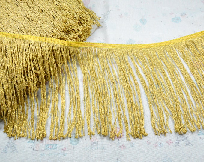 11 Wide Fringe, Gold Colour Fringe, Quality Fringe, Clothing, Skirt ...