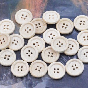 Tiny Dark Brown Wooden Button Small Natural Wood Buttons | Etsy