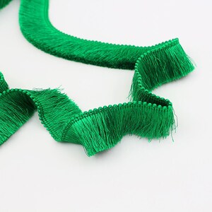 10ft 1.1'' Wide Silk Fringe Trim Thick Silky Brush Fringe Ribbon Lace ...