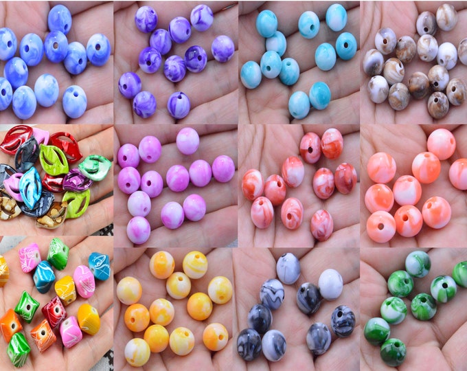 50 Jewelry Plastic Chain Links Assorted Color Chunky Twist - Etsy